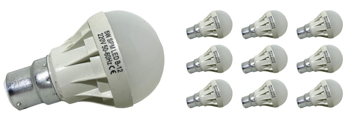 5w Led Bayonet Globes in pack of 10 – sosolar